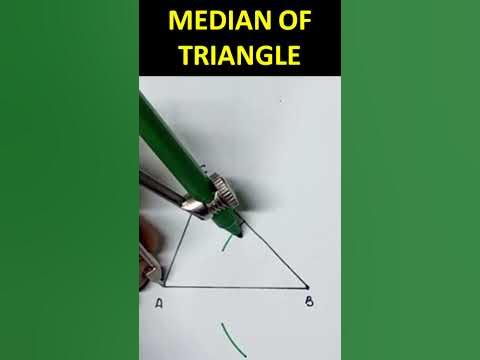 How to draw Median of Triangle - YouTube
