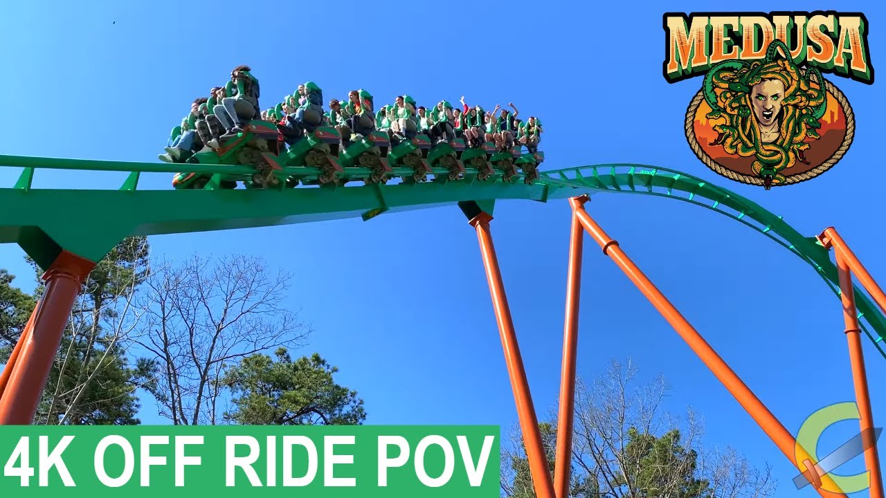 Medusa **FULLY REPAINTED** (4K OFF Ride POV)- Six Flags Great Adventure ...