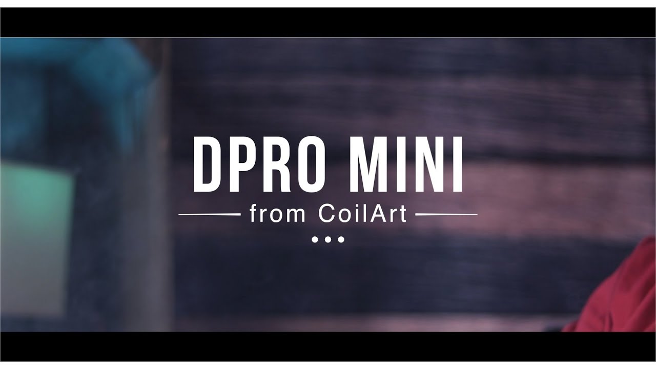 DPro Mini from CoilArt, single coil flavour machine - YouTube