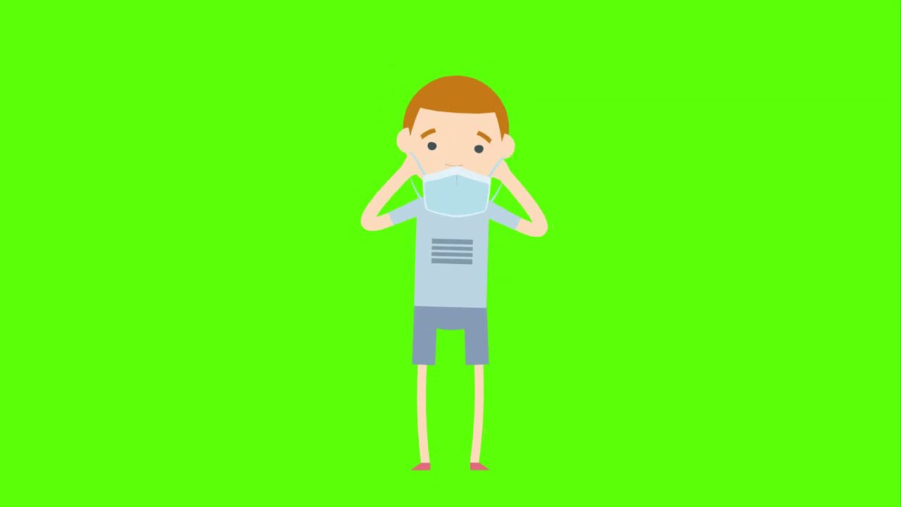 20 animated Character with surgical mask - YouTube