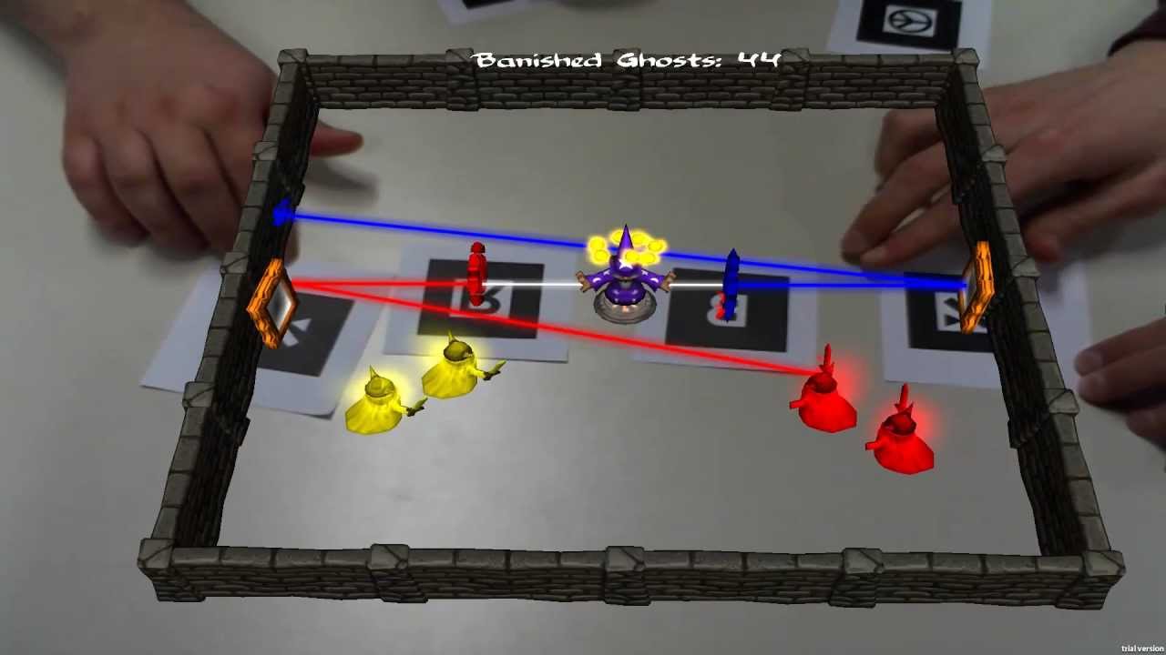 How to Play Wizard Defense: A Co-op Augmented Reality Game - YouTube