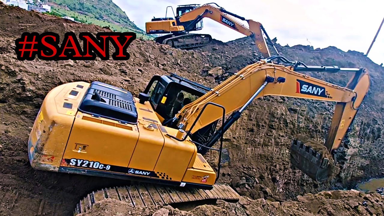 Sany SY210C9 Excavators working #sany #excavator #machine - YouTube