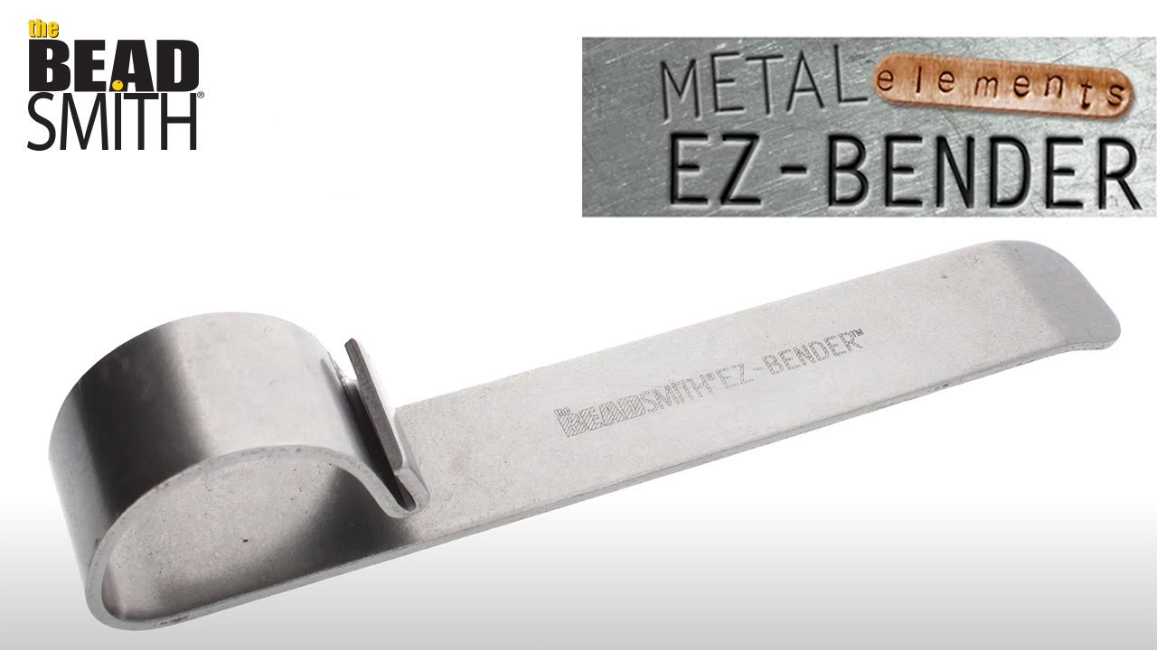 EZ Bender - bending metal bracelet blanks into oval cuffs! - YouTube