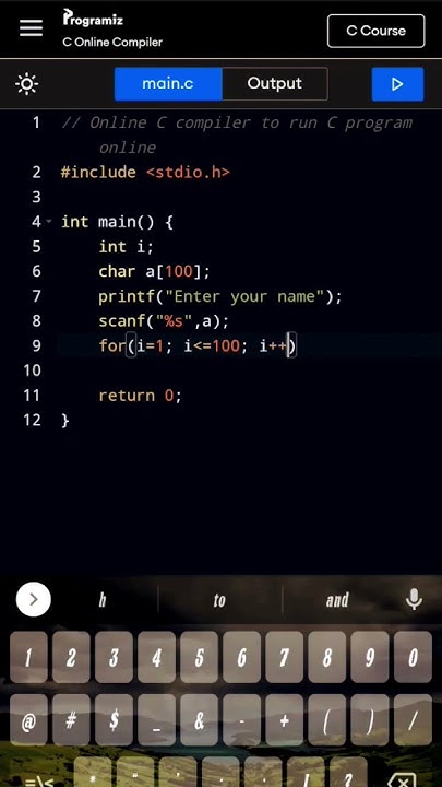100times print Name vanshika in c programming #coding #clanguage #viral#shorts#music - YouTube