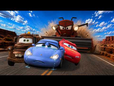 Mcqueen Sally Carrera Mater Team vs Frank Combine CAR EATERS Chase in Garry`s Mod Animation