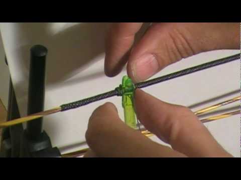 How to Tie a Nock Set on a Bowstring - YouTube