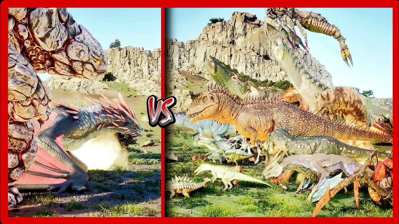 RAGNAROK BOSSES VS THE CREATURES OF THE ARK!! - ARK FIGHT CLUB EP54 ...