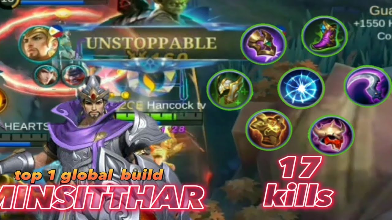 17KILLS!!!try this build Minsitthar Insane tank build | top 1 global ...