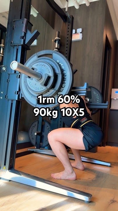Squat 1rm 60% 90kg 10X5 - YouTube
