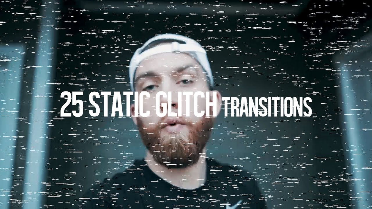 25 Static Glitch Transitions | Creative Ryan Pack 1 - YouTube