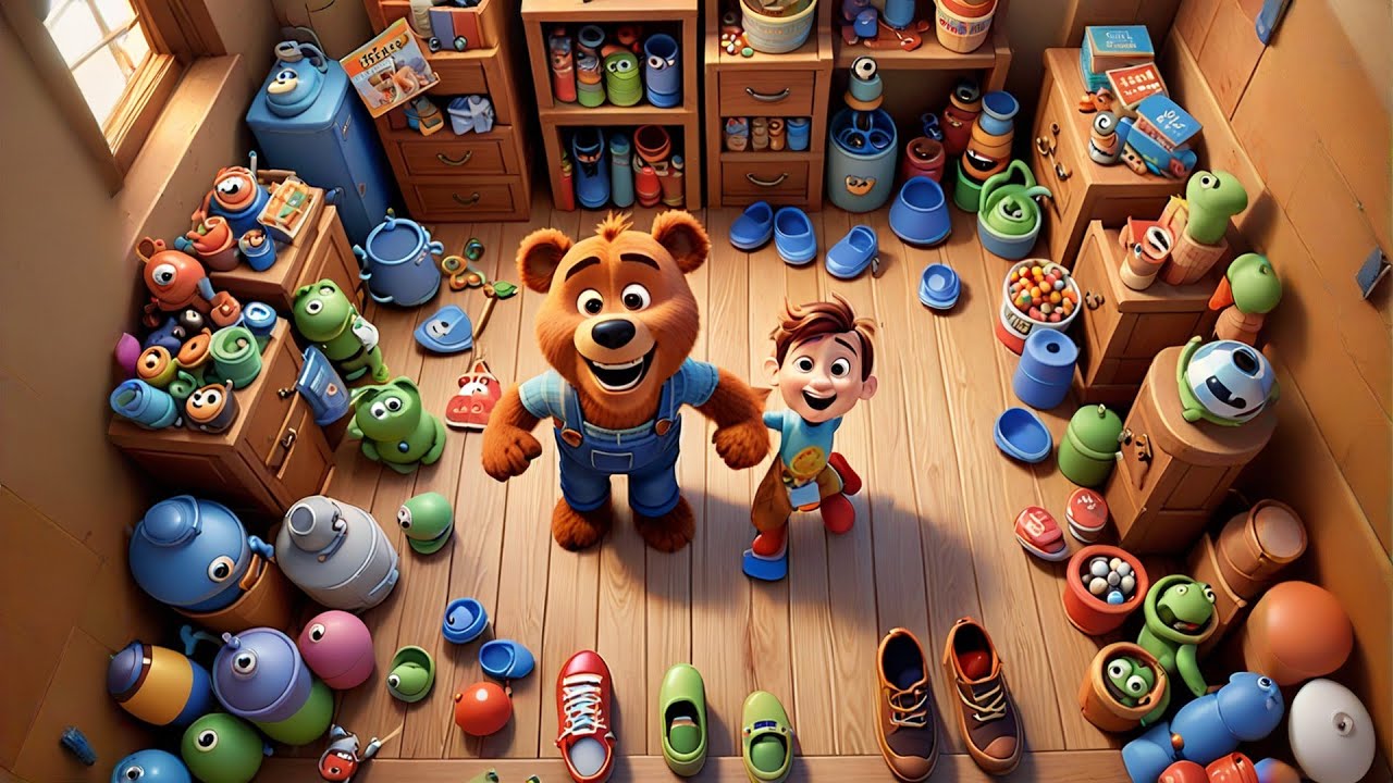 A Bear Tap Dancing in My Closet! 🧸🩰 | Funny Nursery Rhymes Songs for ...