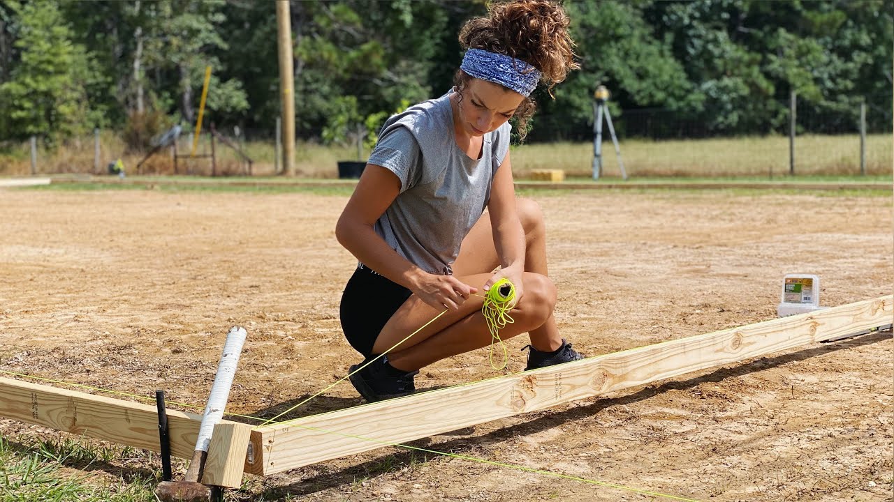 Building Our Own Home | Installing Forms For Concrete Slab - YouTube