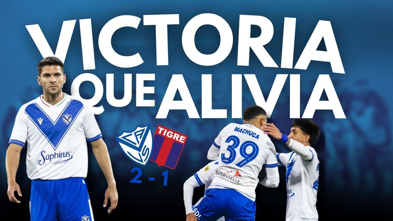 VICTORIA QUE ALIVIA | VELEZ 2-1 TIGRE | REACCIÓN EN CANCHA - YouTube