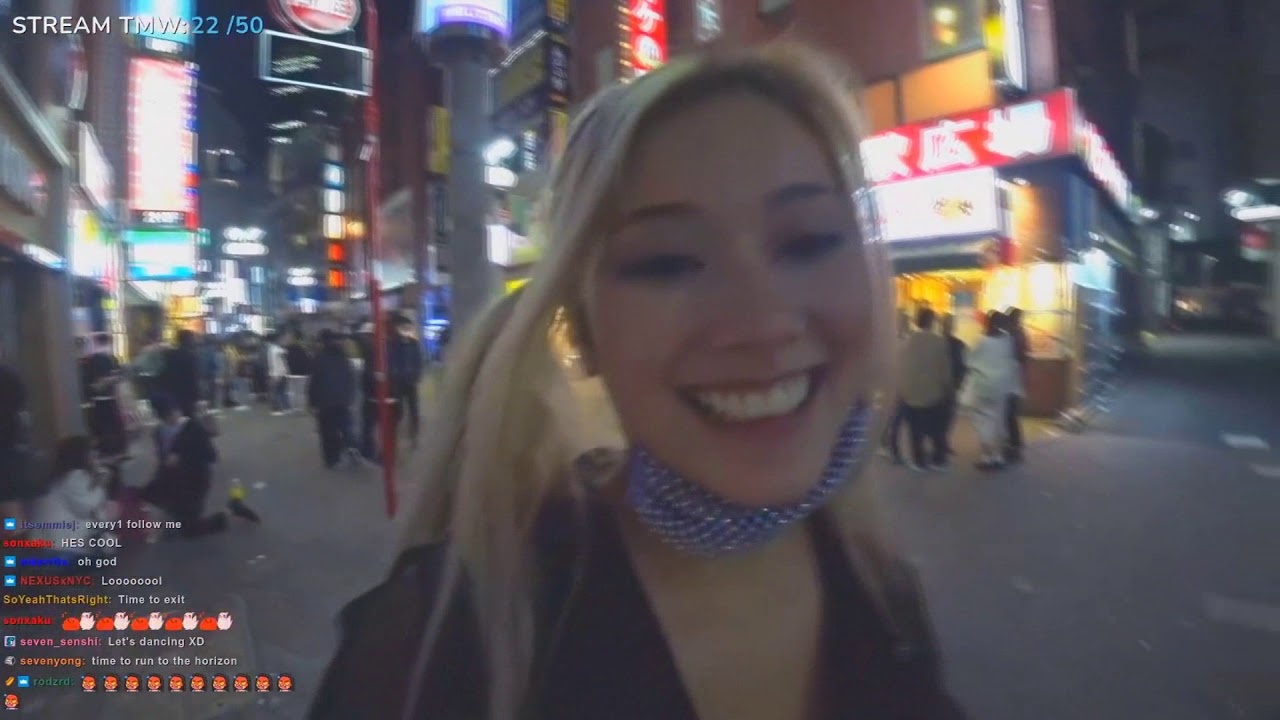 Streamer imjasmine é assediada ao vivo nas ruas do Japão - YouTube