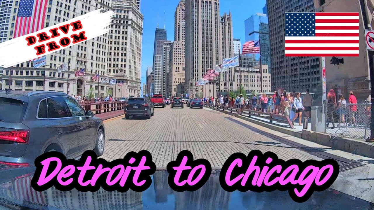 363. Drive from Detroit to Chicago - USA - YouTube