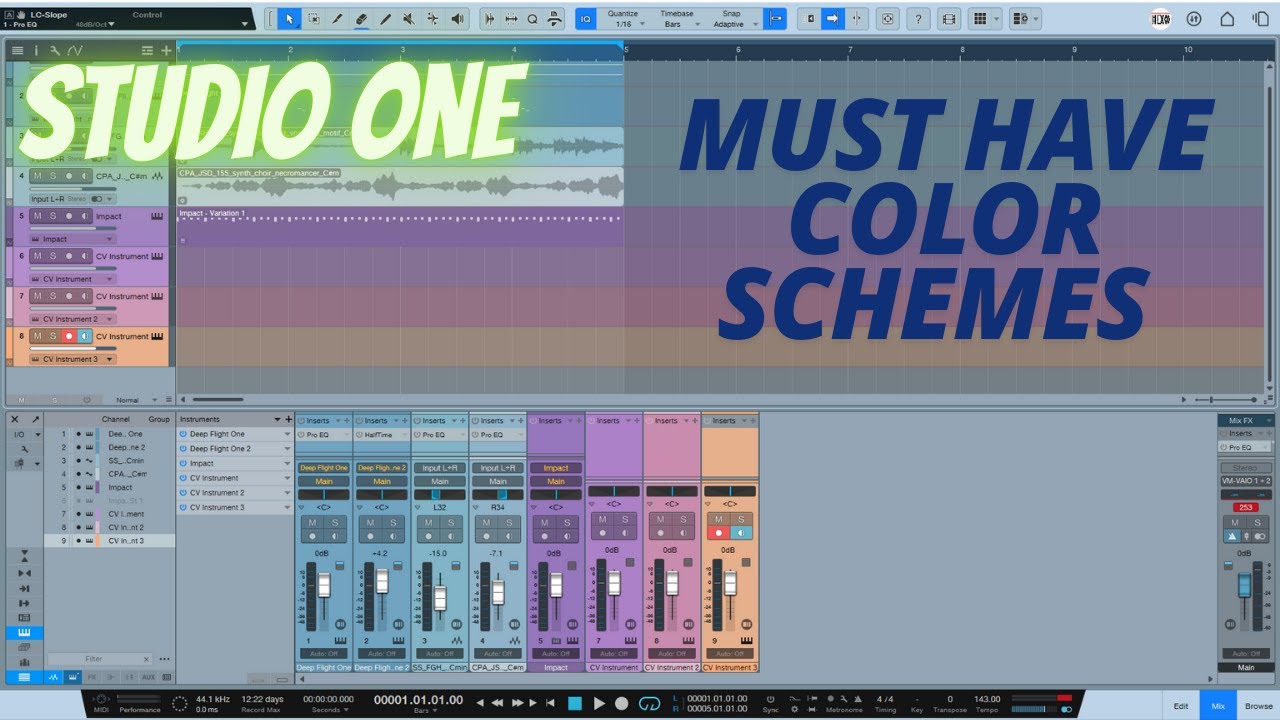 Studio One Colour Schemes [Free] - YouTube
