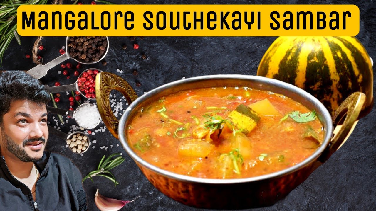 Mangalore southekayi sambar recipe | Brahmin style Udupi sambar ...
