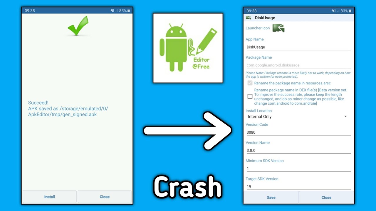 Fix Apk Editor crash after clicking on Install - YouTube