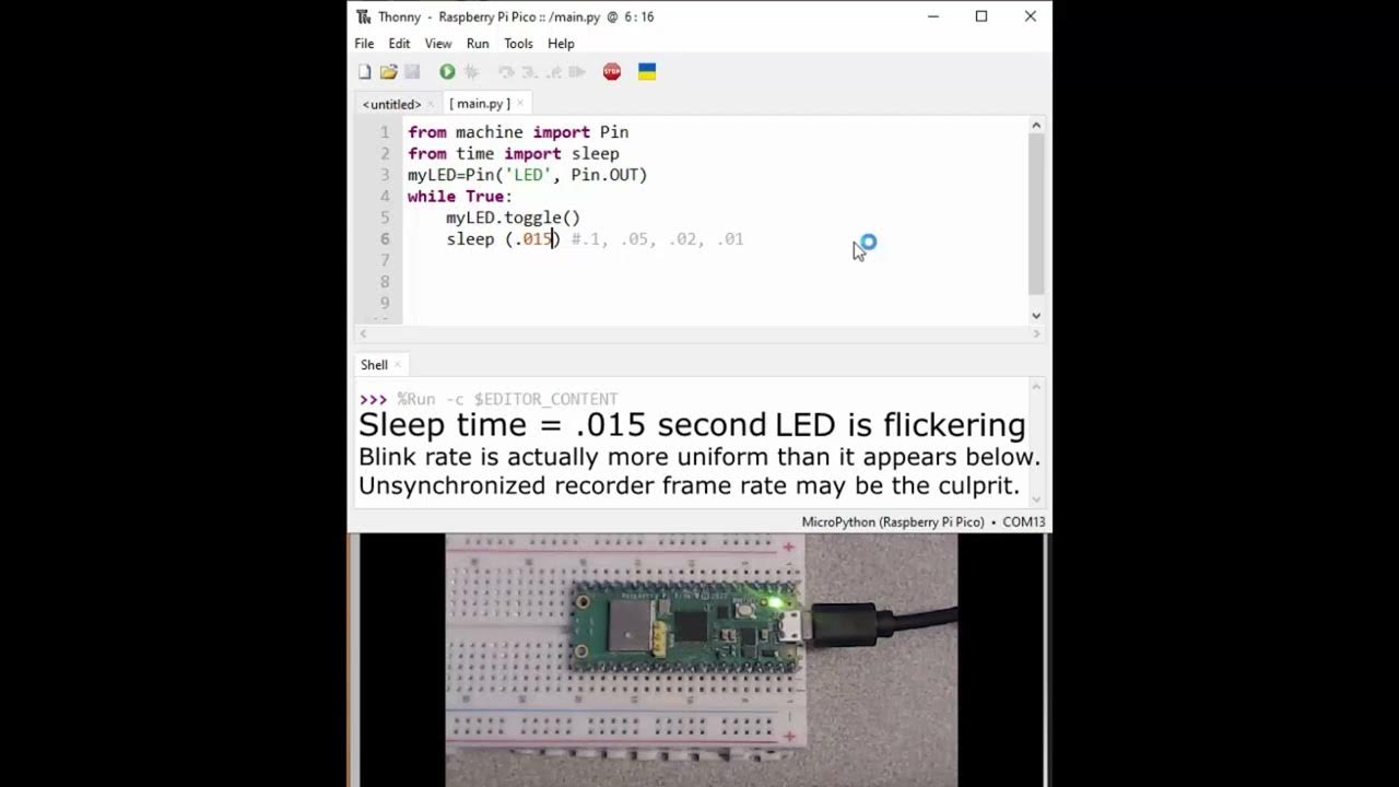 Raspberry Pi Pico W - Lesson 1 Homework solution - YouTube