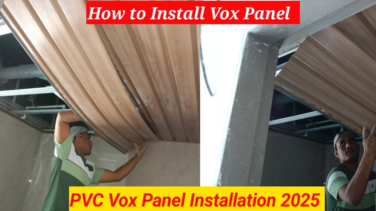PVC Panel Installation।How to Install Vox Panel। VOX PVC Ceiling। #pvc ...