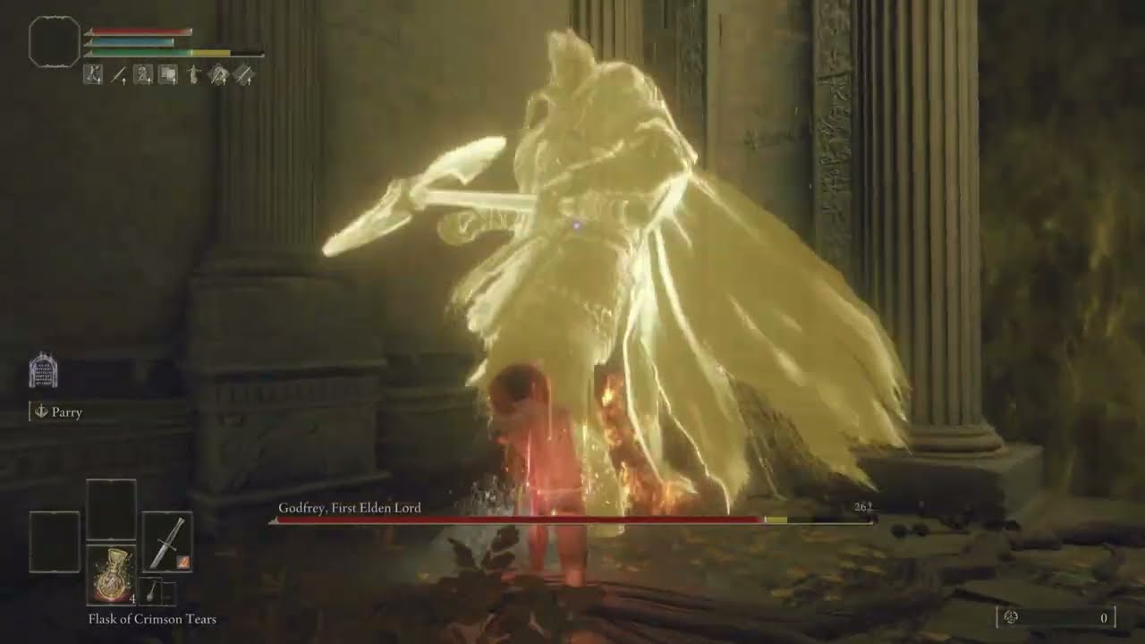 Elden Ring Gold Godfrey Dagger True RL1 - YouTube