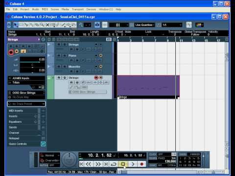 Cubase 4 Recording MIDI