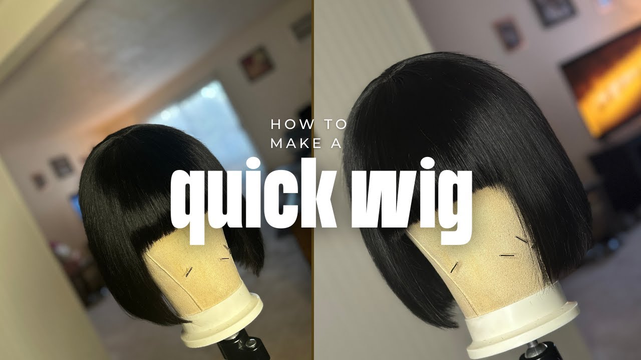 How to make a quick wig - YouTube