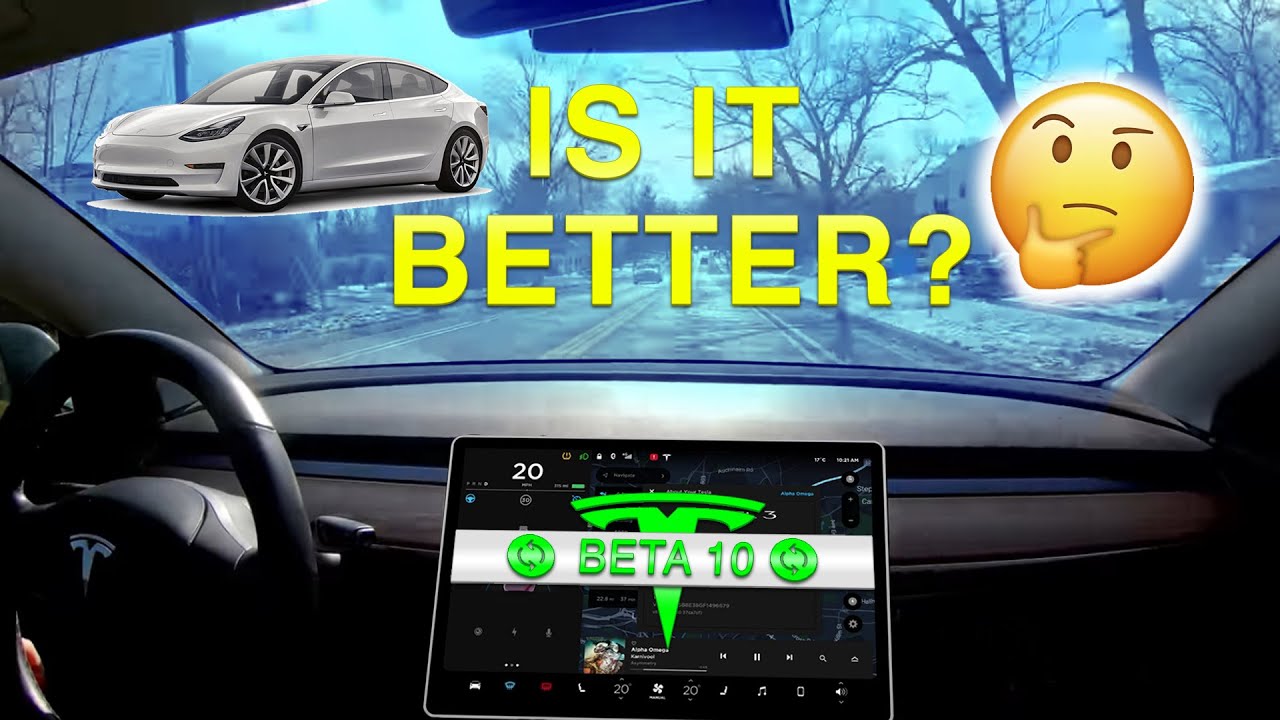 Tesla Self Driving Beta 10 Software Update | Initial Drive and ...