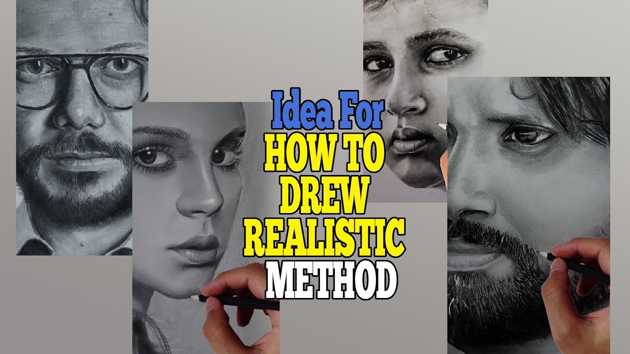 How to draw realistic | idea for real method drawing | art class for ...