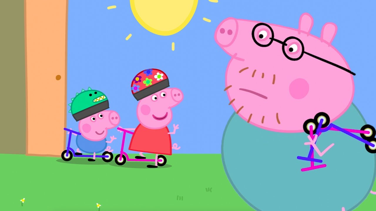 Mit dem Motorroller zur Schule | Peppa-Wutz Volle Episoden - YouTube