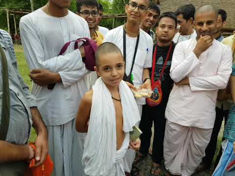 6 yr Old Gurukul Student at Iskcon Mayapur on simple living - YouTube