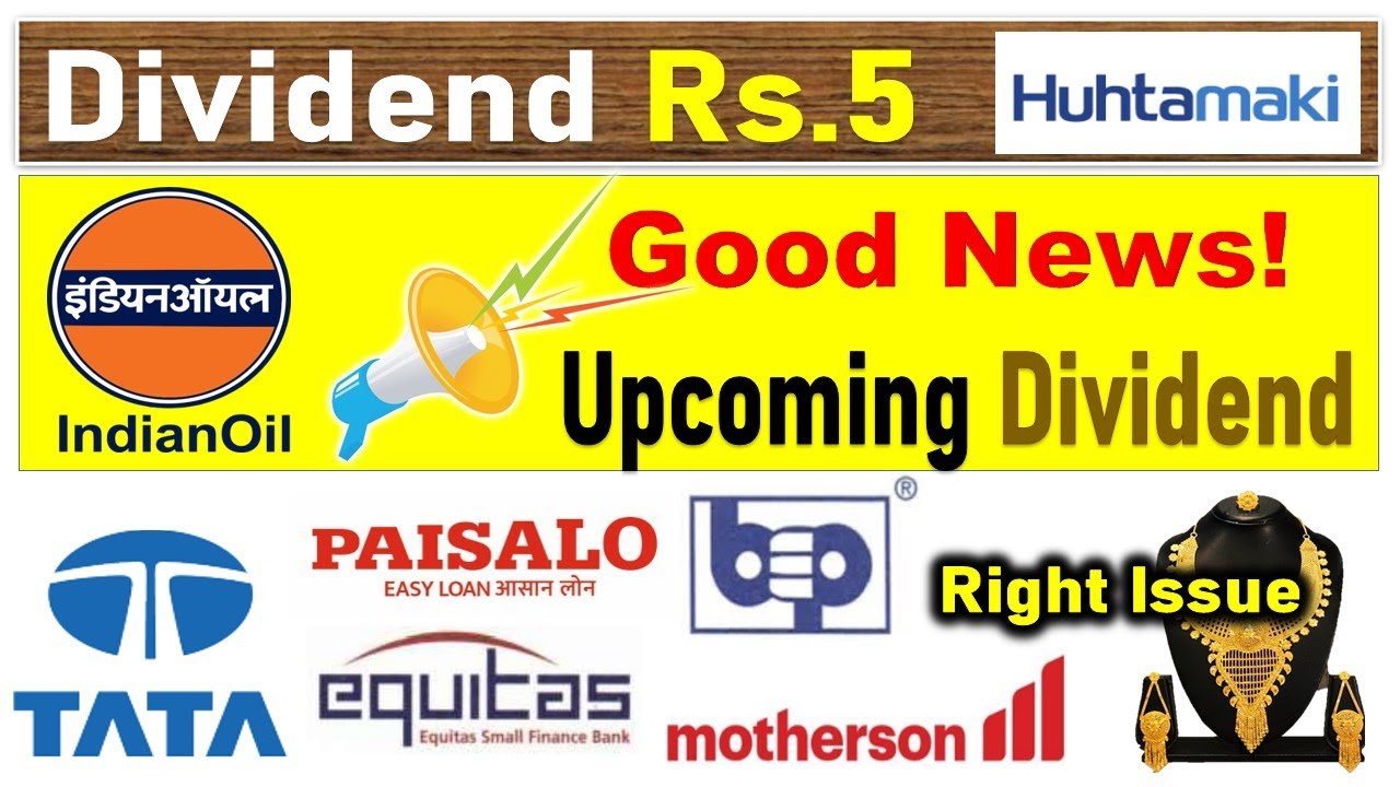 DIVIDEND Rs.5, Upcoming DIVIDEND & RESULT, TATA INVEST, INDIAN OIL ...