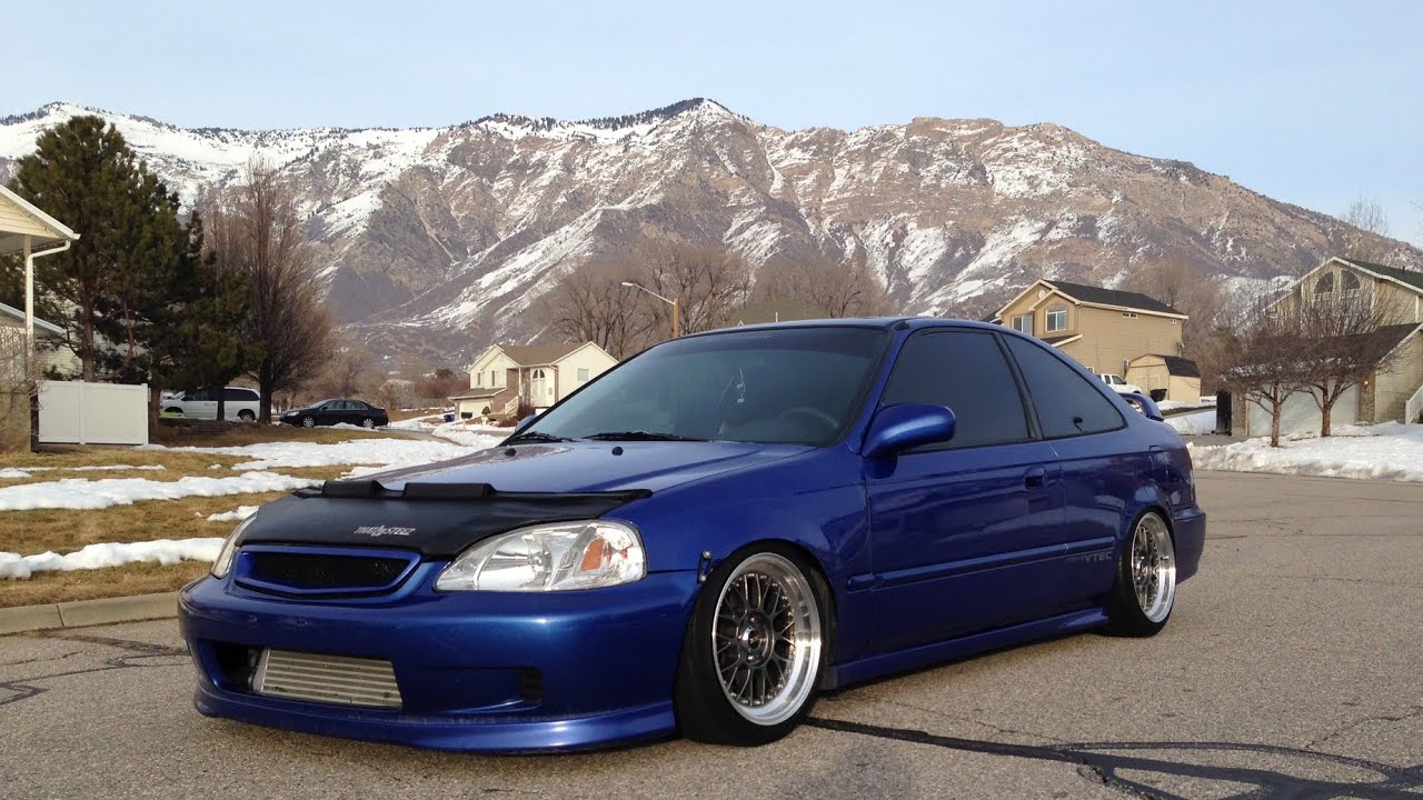 My 2000 Honda Civic SI Boosted - YouTube