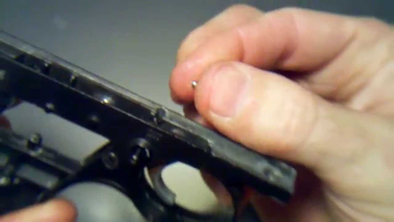 Crosman safety detent and spring install - YouTube