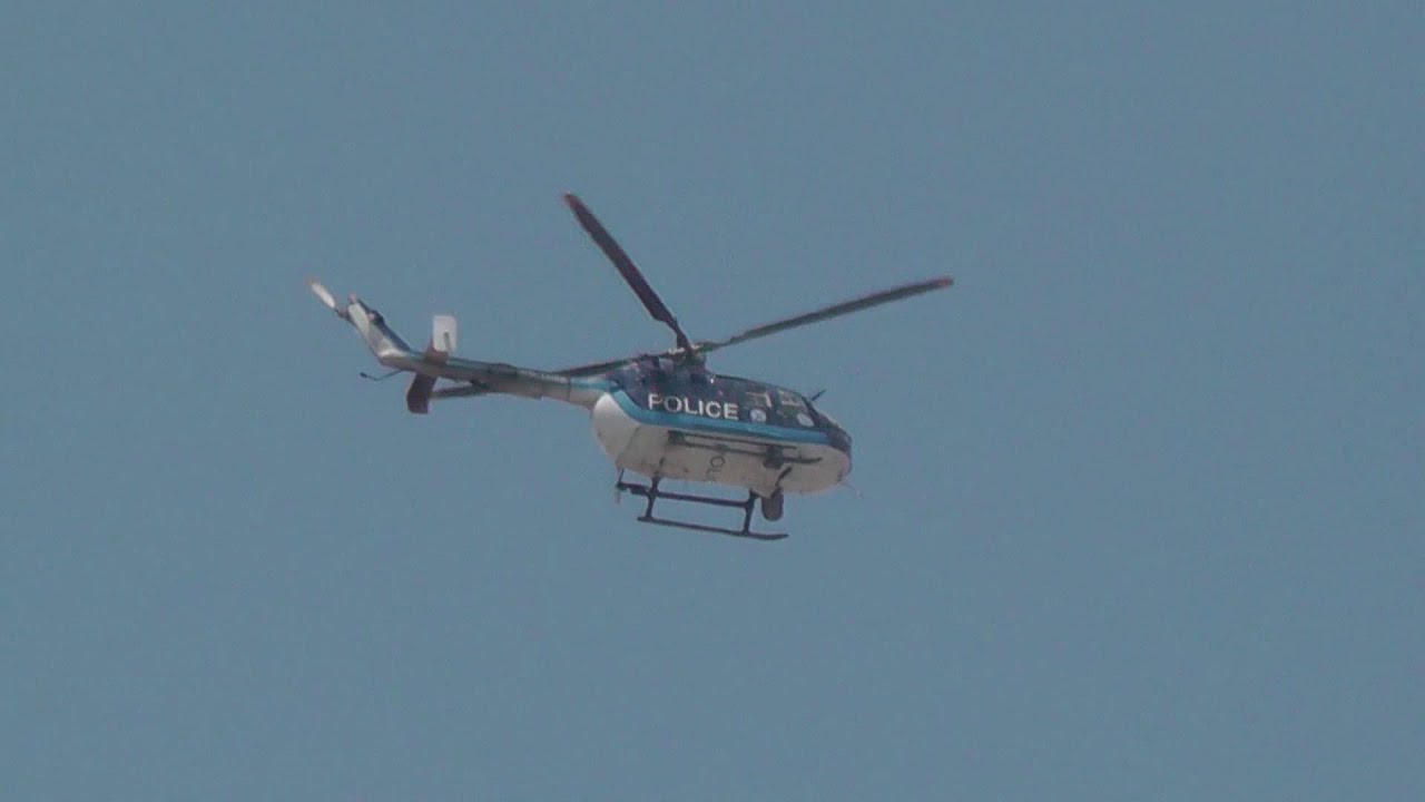 HELLENIC POLICE HELICOPTER MBB Bo-105 - YouTube