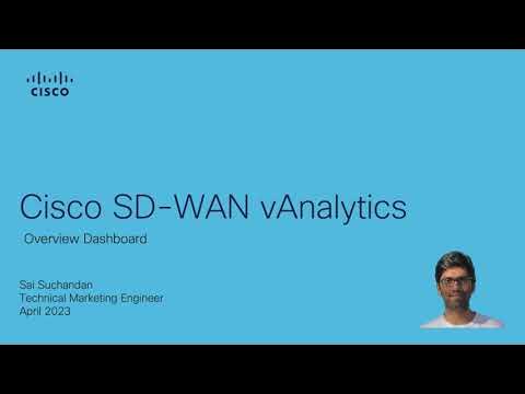 Cisco SD-WAN - vAnalytics Overview Dashboard - YouTube