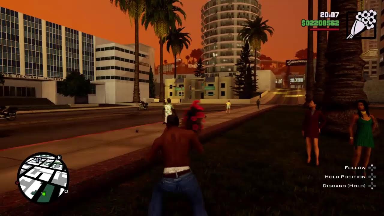 Grand Theft Auto San Andreas The Definitive Edition Free Roam Gameplay ...