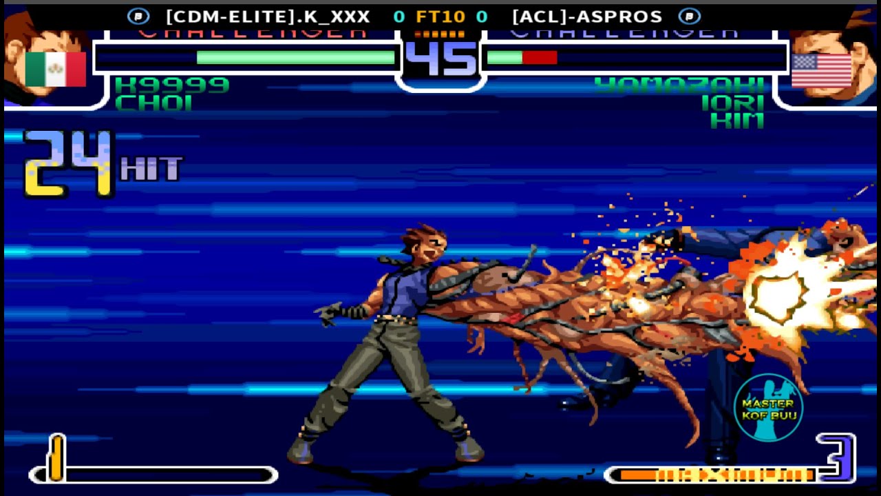 KOF 2002- El mejor K9999 es desafiado por Top Usa - YouTube