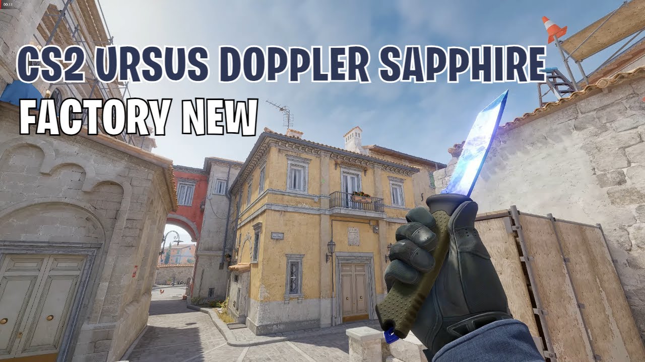 Ursus Knife Doppler Sapphire | CS2 Skin Showcase #111 - YouTube