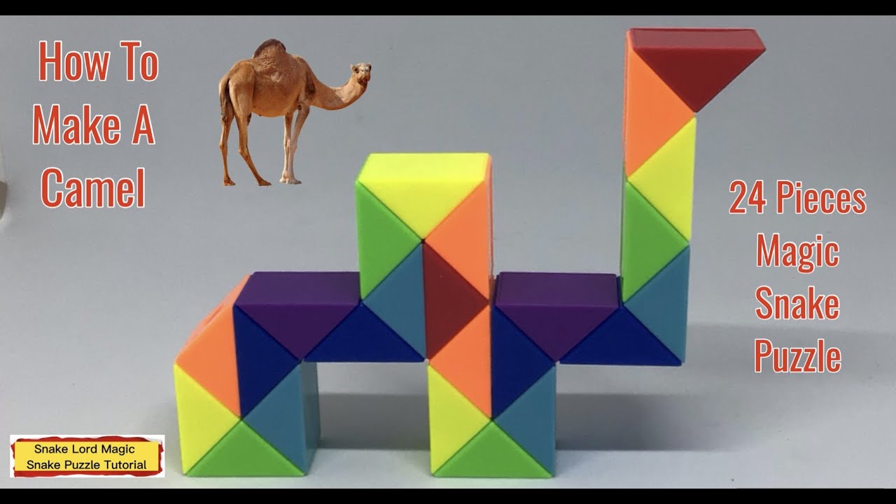 How To Make A Camel - 24 Pieces Magic Snake Puzzle - YouTube