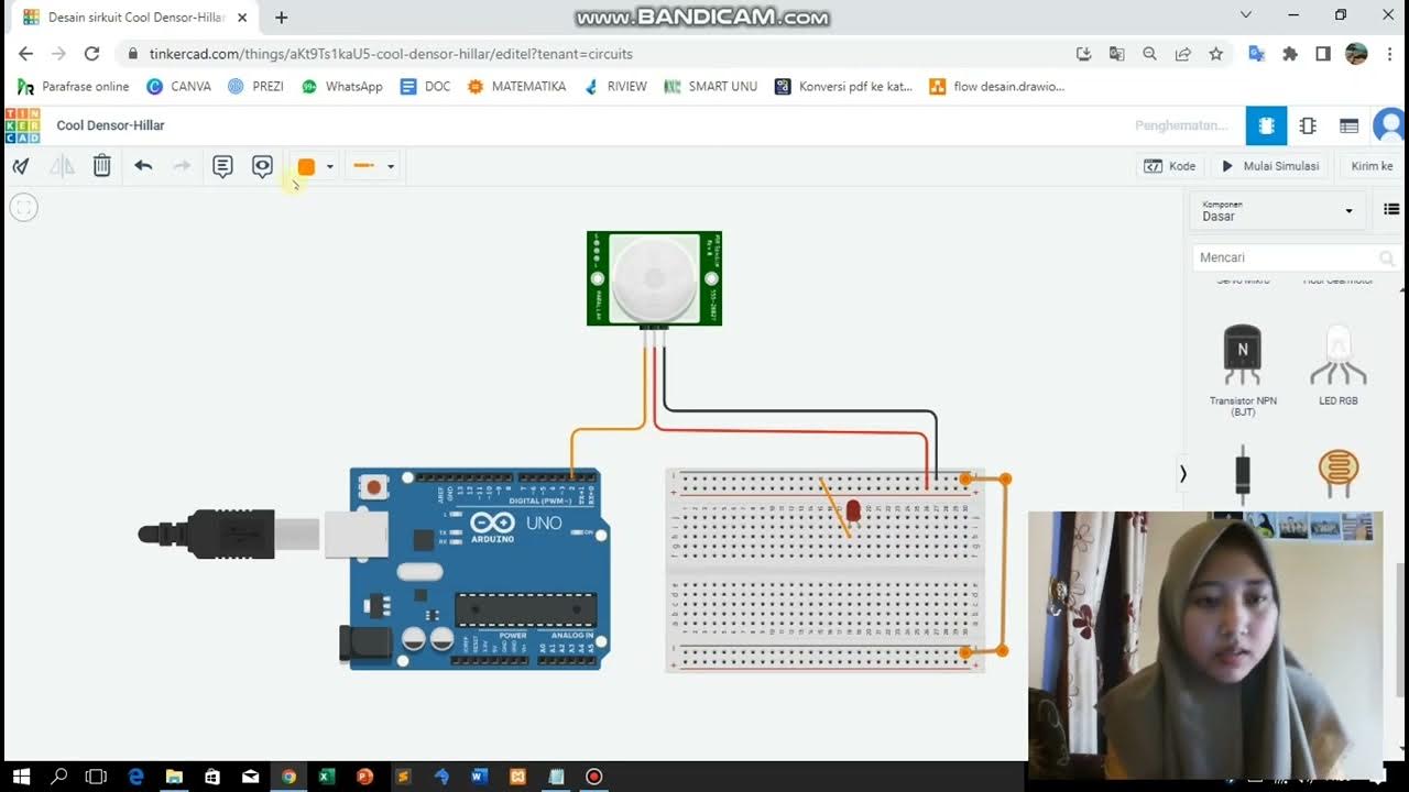 Sensor Gerak PIR menggunakan Arduino Uno dengan Aplikasi Tinkercad - Ida Rosilawati - 1957201028 ...