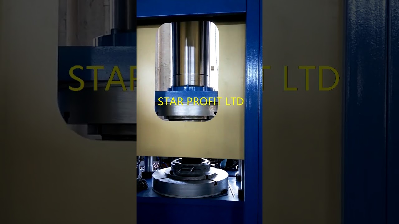 Air spring curing press - YouTube