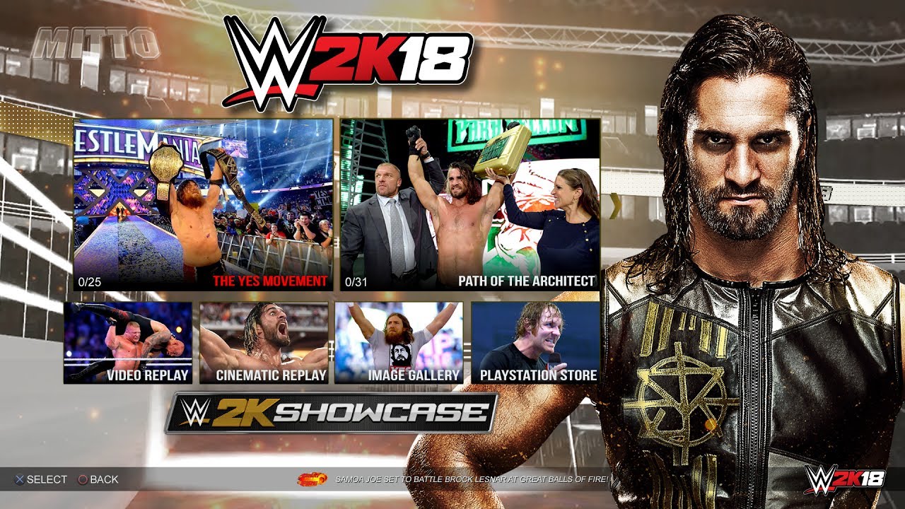 WWE 2K18 2K Showcase - WWE vs WCW & ECW "THE INVASION 2001" HUD & MENU ...