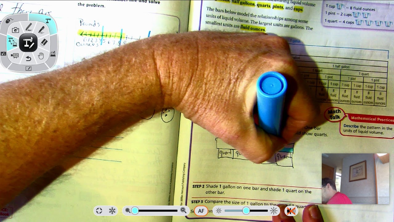 4th grade GO Math-Lesson 12.4 Customary Units of Liquid Volume pages ...