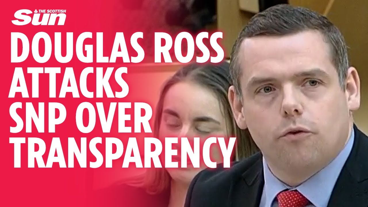 Douglas Ross mocks Humza Yousaf's no-show in debate about SNP ...