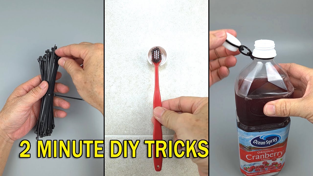 2 MINUTE DIY TRICKS #28 - YouTube