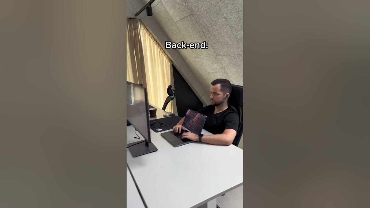 Front End Vs Back End Shorts Shortsvideo Dev Developer Funnyvideo Related Frontend