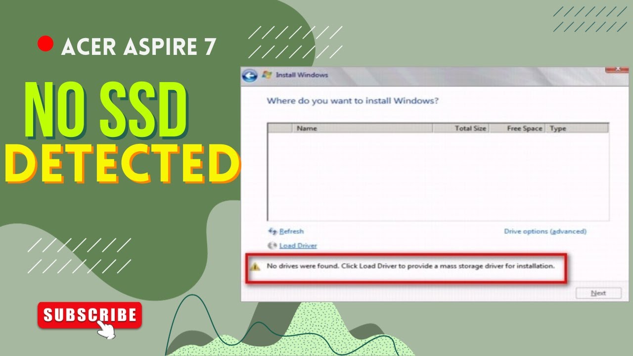 ACER Aspire 7 | No SSD detected | FIX - YouTube