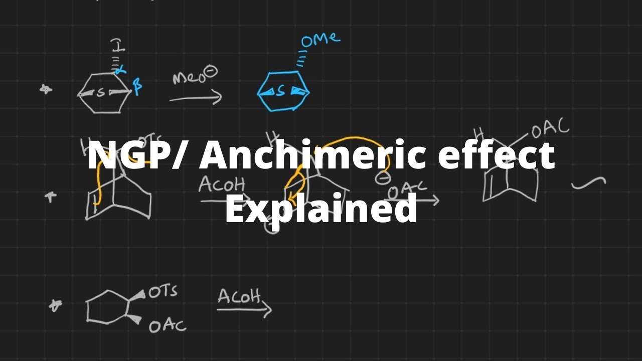 Neighboring group participation, the Anchimeric effect, The reaction ...