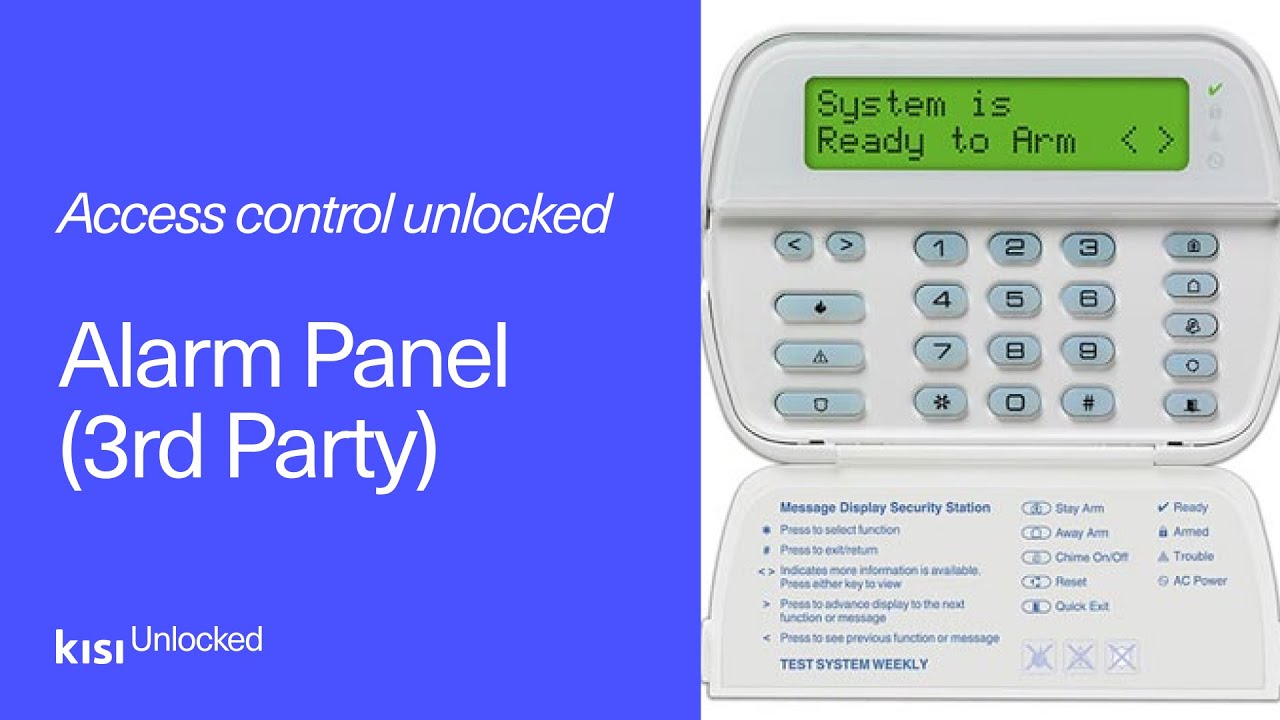 Access control unlocked: Alarm Panel | Kisi - YouTube